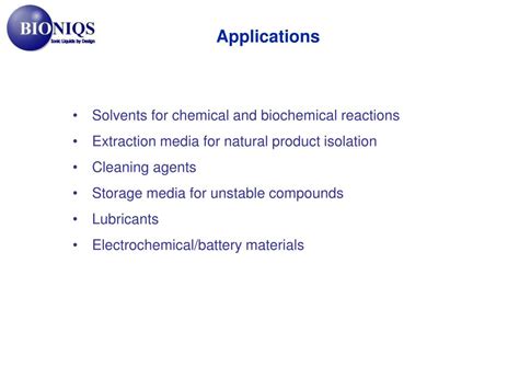 Ppt Ionic Liquids For Natural Product Extraction Adam Walker Bioniqs
