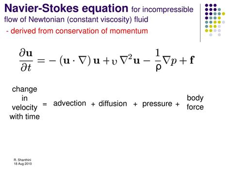 Navier Stokes Equations Incompressible Tessshebaylo