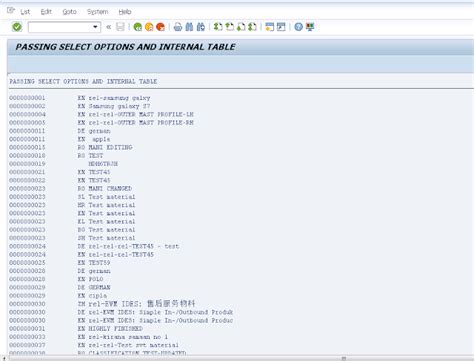 Sap Tech Local Class Passing Parameters Select Options And