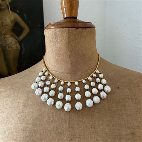 Yellow Bib Necklace Etsy