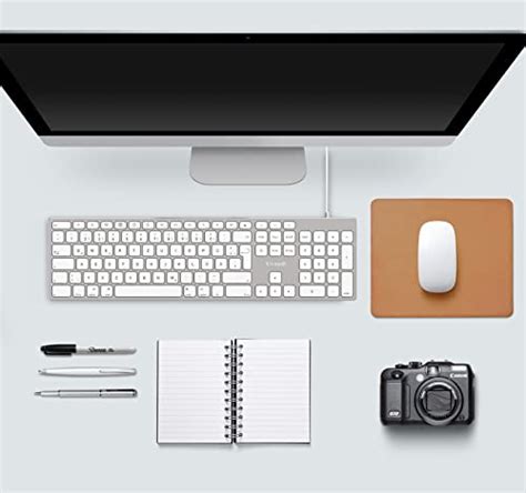 Aluminum Wired Keyboard For Apple Mac Computer Extra Slim Uk Layout