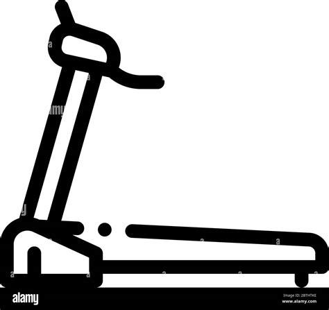 Sports Treadmill Icon Vector Outline Illustration Stock Vector Image Art Alamy