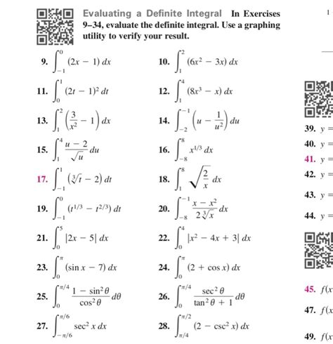 Solved Evaluating A Definite Integral In Exercises Chegg