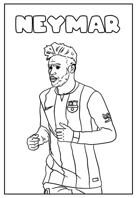 Desenhos De Neymar Para Colorir Bora Colorir