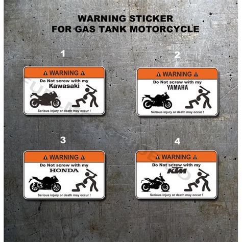Jual Sticker Warning Tanki Motor Nmac Pcx Dll Shopee Indonesia