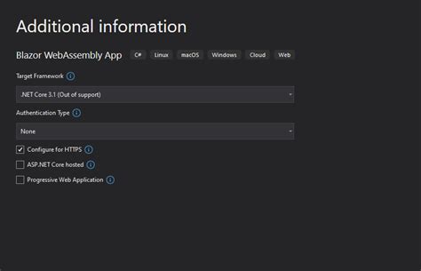 C Target Framework Seems Wrong After Creating Blazor App In Visual Studio Stack Overflow