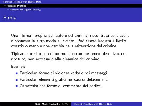 Forensic Profiling With Digital Data Ppt