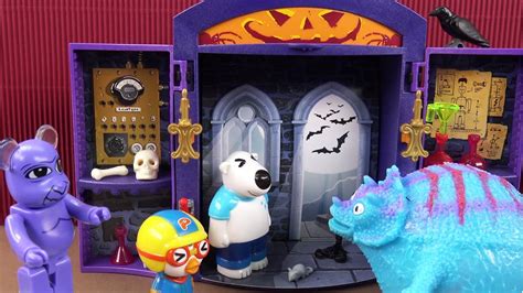 아오오니 저택 공포 방탈출 방탈출하다가 공룡하고 아오오니에 잡혀먹히다 뽀로로 장난감 애니 Pororo Toy Video 토이컴 Toycom Youtube