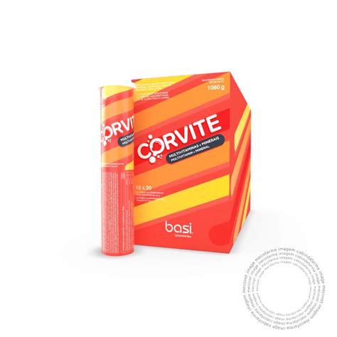 Corvite Multivitaminas Minerais 20 Comprimidos Efervescentes Mecofarma