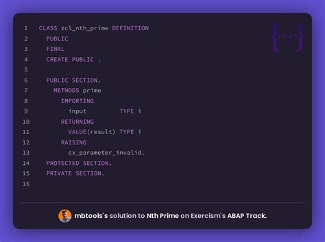mbtools s solution for nth prime in abap on exercism