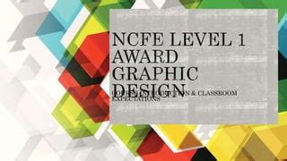 Ncfe Level Award In Graphic Design PPTX