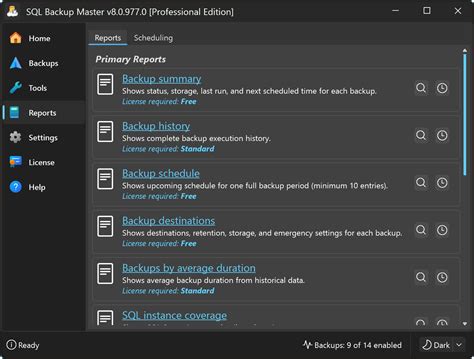 Sql Backup Master Backup Reporting