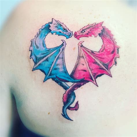 Couples Dragon Tattoos