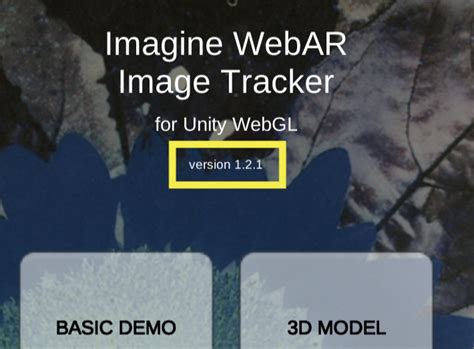Released Imagine Webar Image Tracker For Unity Webgl Community