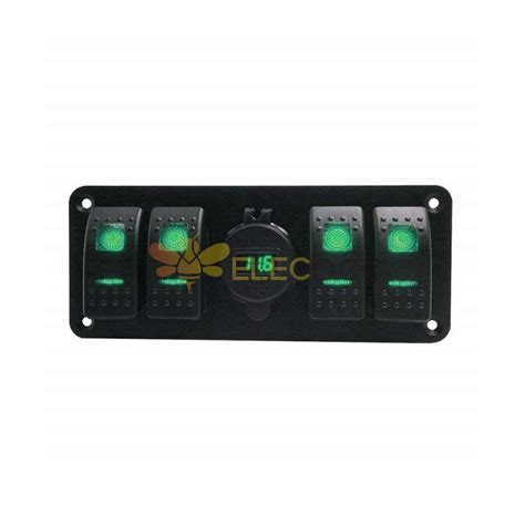 Elecbee Boat Aftermarket Rocker Switch Combination Panel Built In Usb
