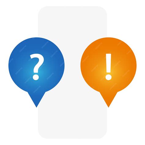 Premium Vector Question Mark Exclamation Point Dialog Chat Speech