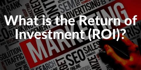 Return Of Investment ROI Definition And Importance Holistic SEO