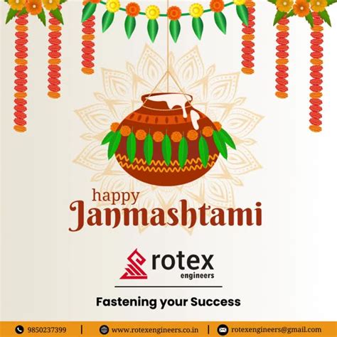 Rushikesh Manjre On Linkedin Happyjanmashtami Rotexengineers Festivewishes