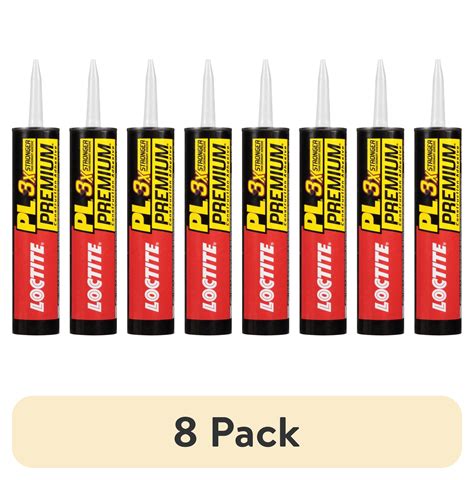 8 Pack Loctite Pl Premium Polyurethane Construction Adhesive Pack Of