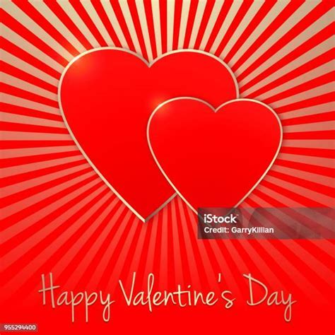 벡터 초대 카드입니다 해피 발렌타인 데이 하루 심장 실루엣입니다 부드러운 디자인에 대 한 우아한 템플릿입니다 가벼운에 대한 스톡 벡터 아트 및 기타 이미지 Istock