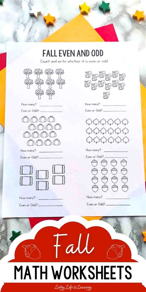 Fall Math Worksheets