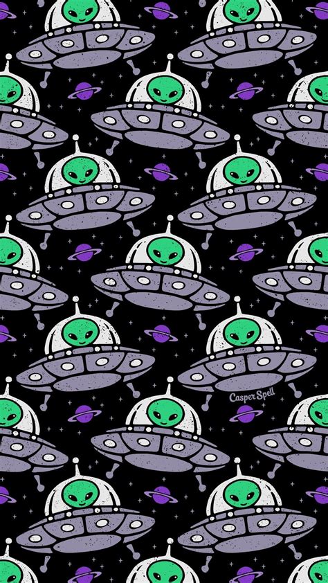 Ufo Cartoon Wallpapers Wallpaper Cave