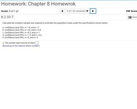 Solved Homework Chapter 8 Homewrok Save Score 0 Of 1 Pt 1