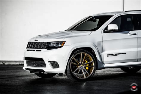 Jeep Grand Cherokee Trackhawk White Vossen Cg 203 Wheel Front