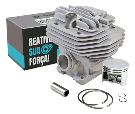 Kit Cilindro Pistão Anéis Motosserra St Ms661 56cc Completo