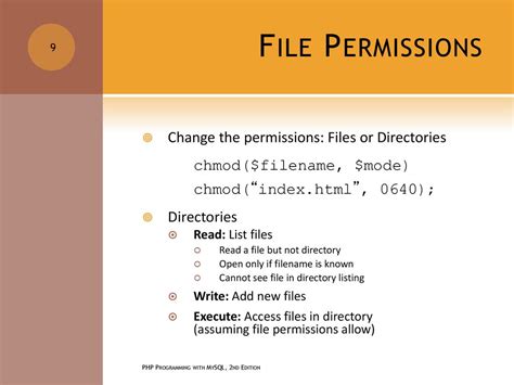 Chapter 5 Working With Files And Directories Php Programming With Mysql