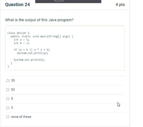 solved question 20 2 pts given the following declaration