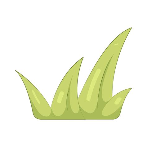 Illustration Of A Green Grass Clump 71096500 Vector Art At Vecteezy