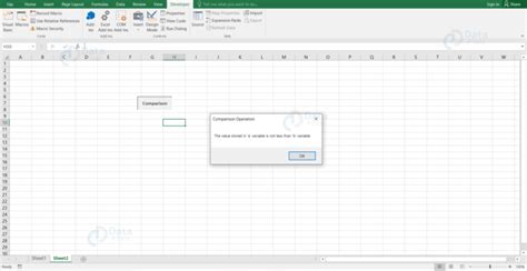 Vba Comparison Operators Dataflair Vba Comparison Operators Dataflair