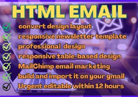 Design A Custom Html Email Template For Your Campaign By Chuckprocash