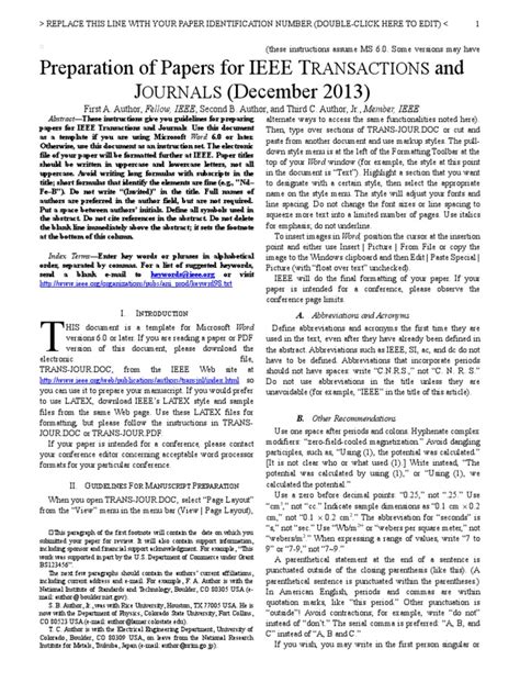 Preparation Of Papers For Ieee T And J December 2013 Pdf Computing And Information Technology
