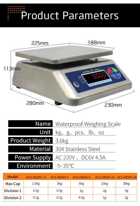 61530 Kg Capacity Digital Counting Scale Waterproof Weighing Scale