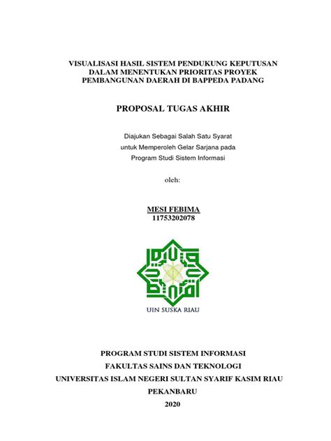 Implementasi Sistem Pendukung Keputusan Metode Ahp Pada Kantor Bappeda