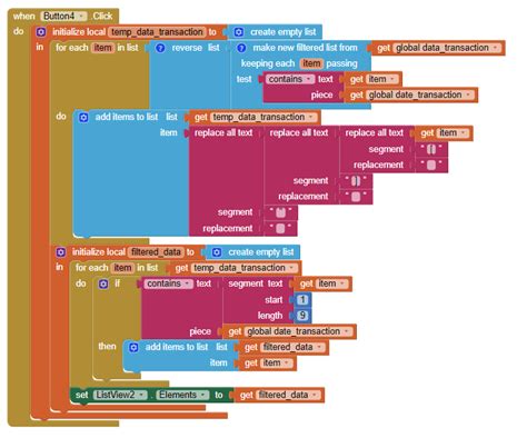 extracting and filtering data from the list mit app inventor help