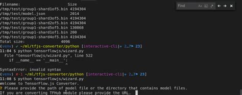 tensorflow tfjs converter npm