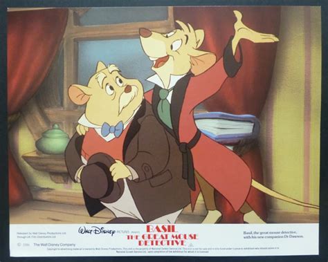 Basil The Great Mouse Detective 86 Disney Uk Lobby Cards X8 £94 28 Picclick Uk