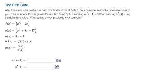 Solved The Rith Gate After Traversing Your Continuous Path