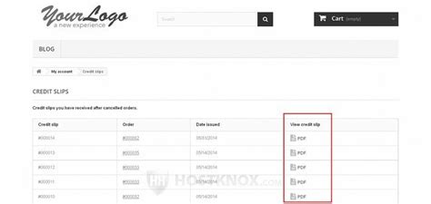 hostknox prestashop 1 5 1 6 credit slips tutorial