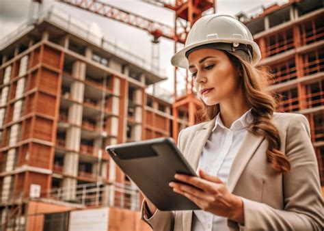 Developer Inspecting A Construction Site For Project Progress Premium Ai Generated Image