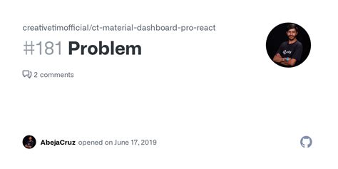 Problem · Issue 181 · Creativetimofficialct Material Dashboard Pro