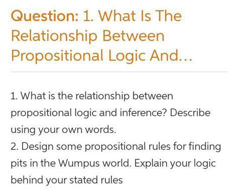 Solved Question 1 What Is The Relationship Between