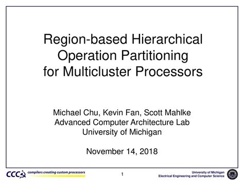 michael chu kevin fan scott mahlke ppt download