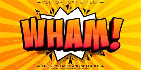 Premium Vector Comic Book Text Effect Editable Cartoon And Superhero Customizable Font Style