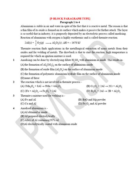 P Block Paragraph Type Pdf