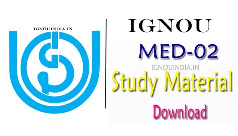 IGNOU MED 02 Study Material Egyankosh Download