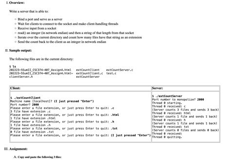Solved Write A Server That Is Able To Bind A Port And Chegg Com